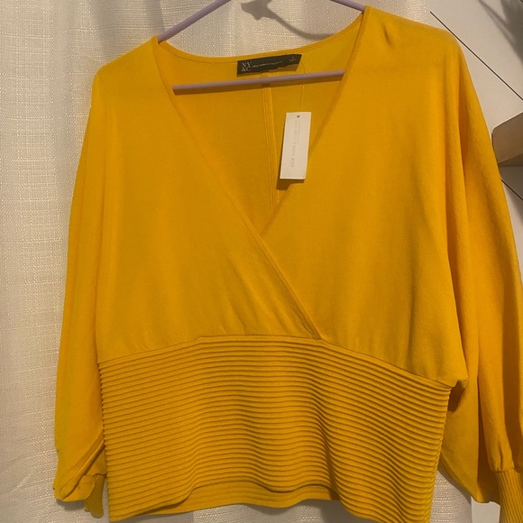 New York & Company | Sweaters | New Wtags Sunflower Yellow Cropped ...